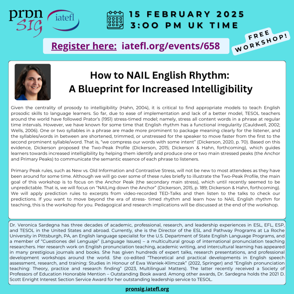 How to NAIL English Rhythm: A Blueprint for Increased Intelligibility ...